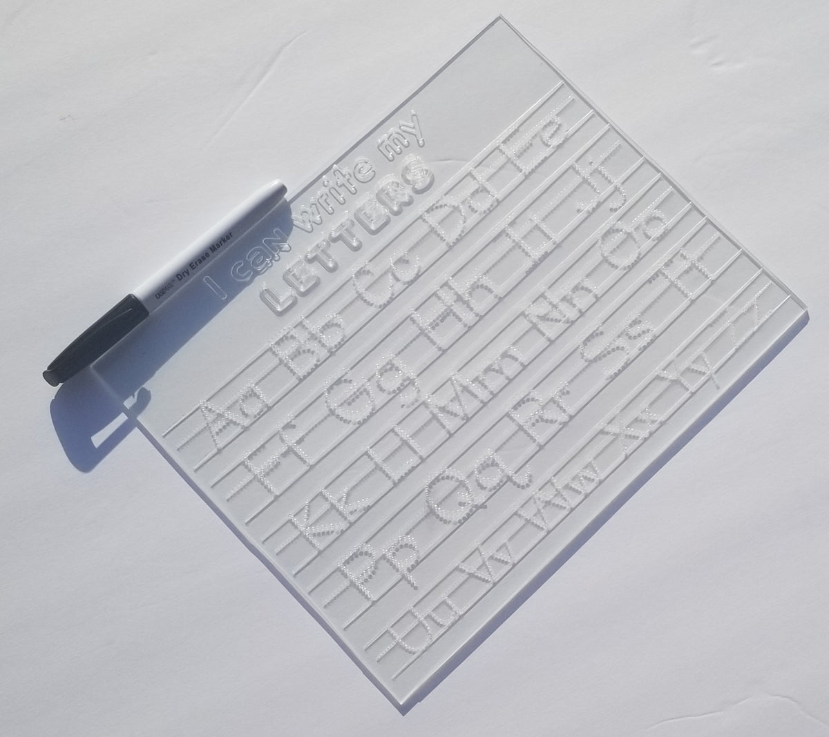 ABCs, 123s, and Shapes Dry Erase Tracing Board – Tiny's Creations LLC