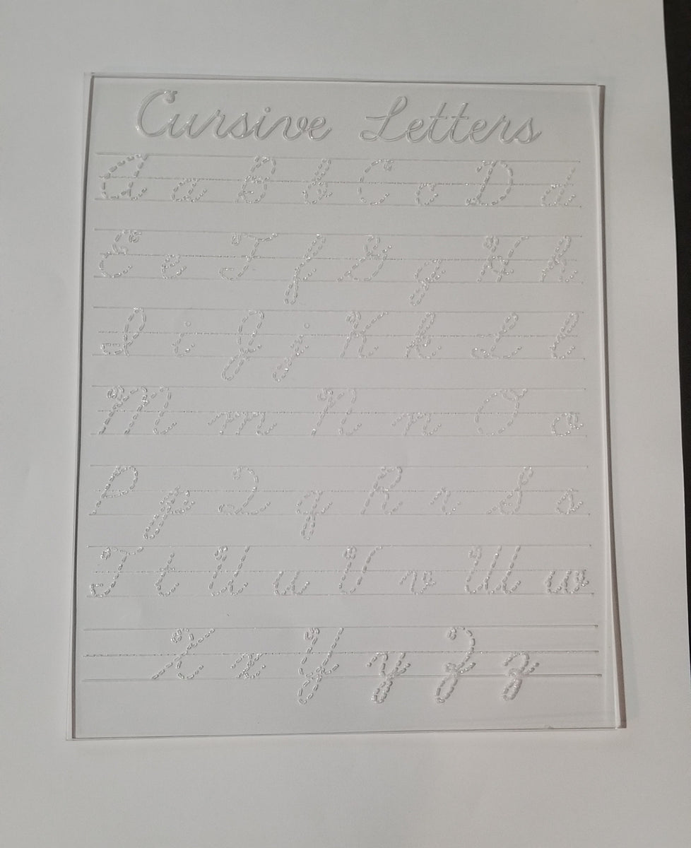 Cursive Letter Dry Erase Board – Tiny's Creations LLC